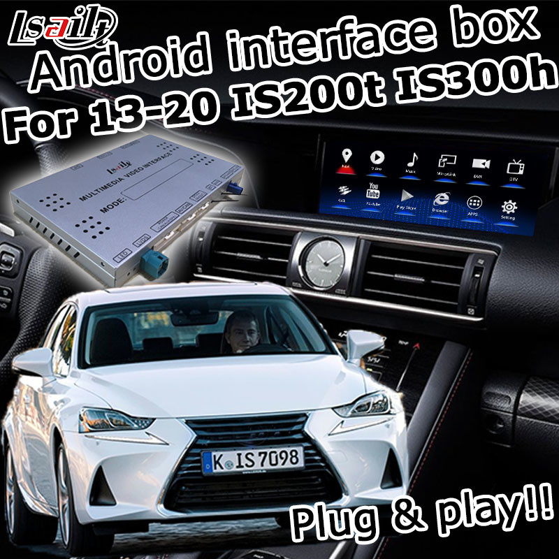 Android auto carplay box لكزس IS200t IS300h مقبض التحكم بالماوس waze ...